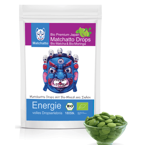 Matcha Drops Presslinge - die kleinen Wachmacher für mehr Energie ...