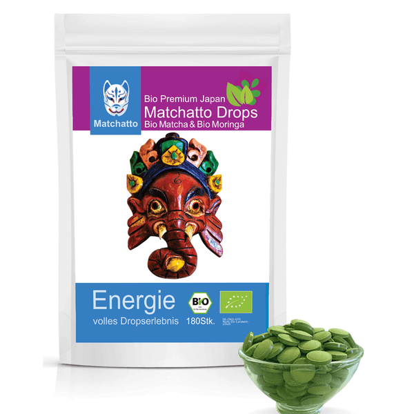 Matcha Drops Presslinge - die kleinen Wachmacher für mehr Energie ...