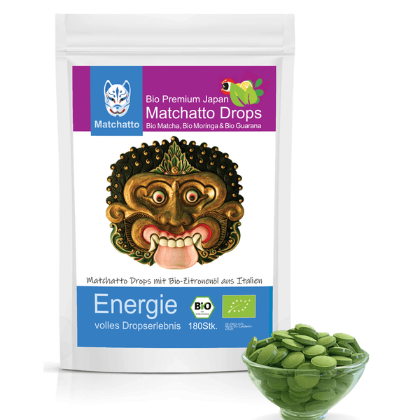 Matcha Drops Presslinge - die kleinen Wachmacher für mehr Energie ...